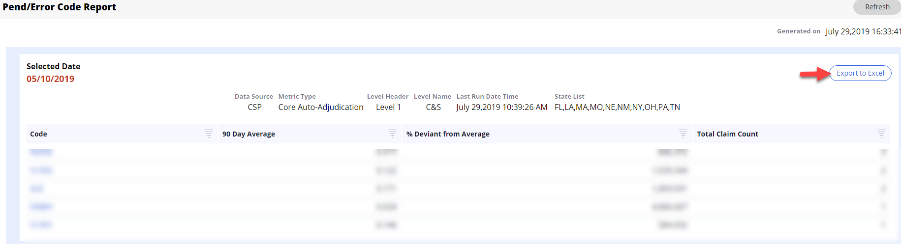 Export Data From A Data Page To Excel Support Center
